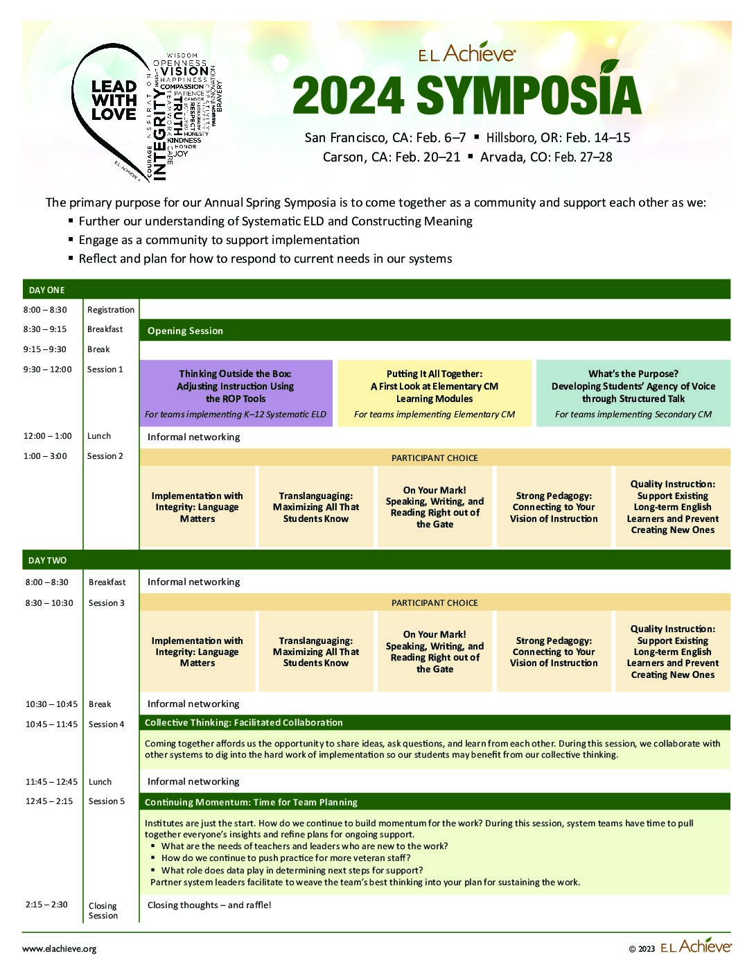 2024 Symposium - E.L. Achieve